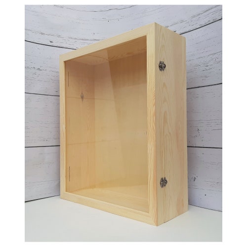 Empty Large Extra Deep Wooden Shadow Box Frame With Glass - Etsy