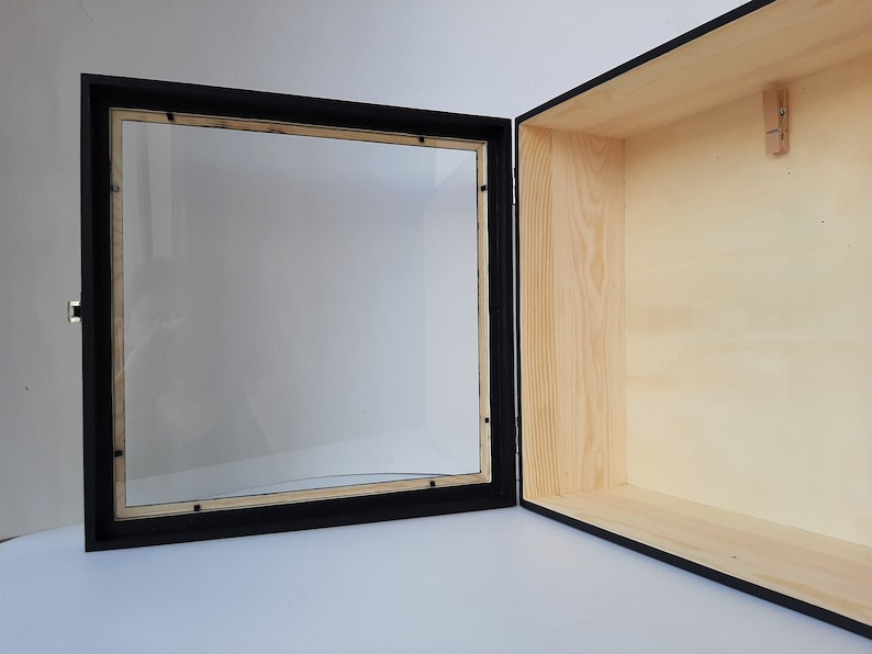 Large Extra Deep Empty Wooden Personalized Shadow Box Frame With Glass ...