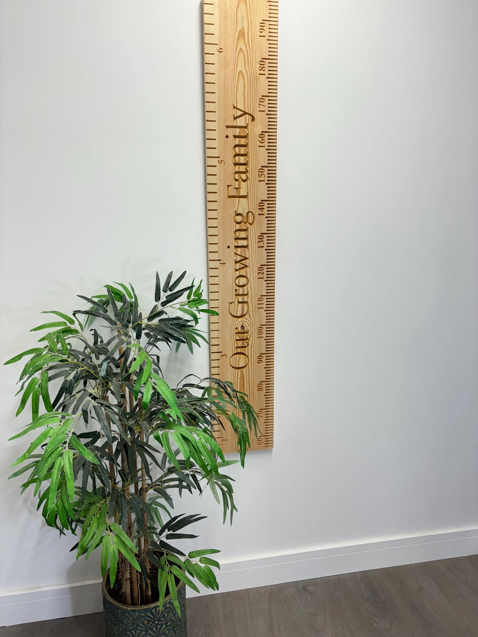 Personalised Wooden Height Chart Ruler: Family Growth Tracker - Etsy UK