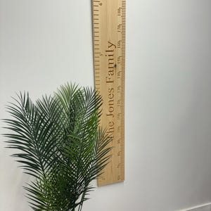 Personalised Wooden Height Chart Ruler, Wooden Height Chart, Children's ...