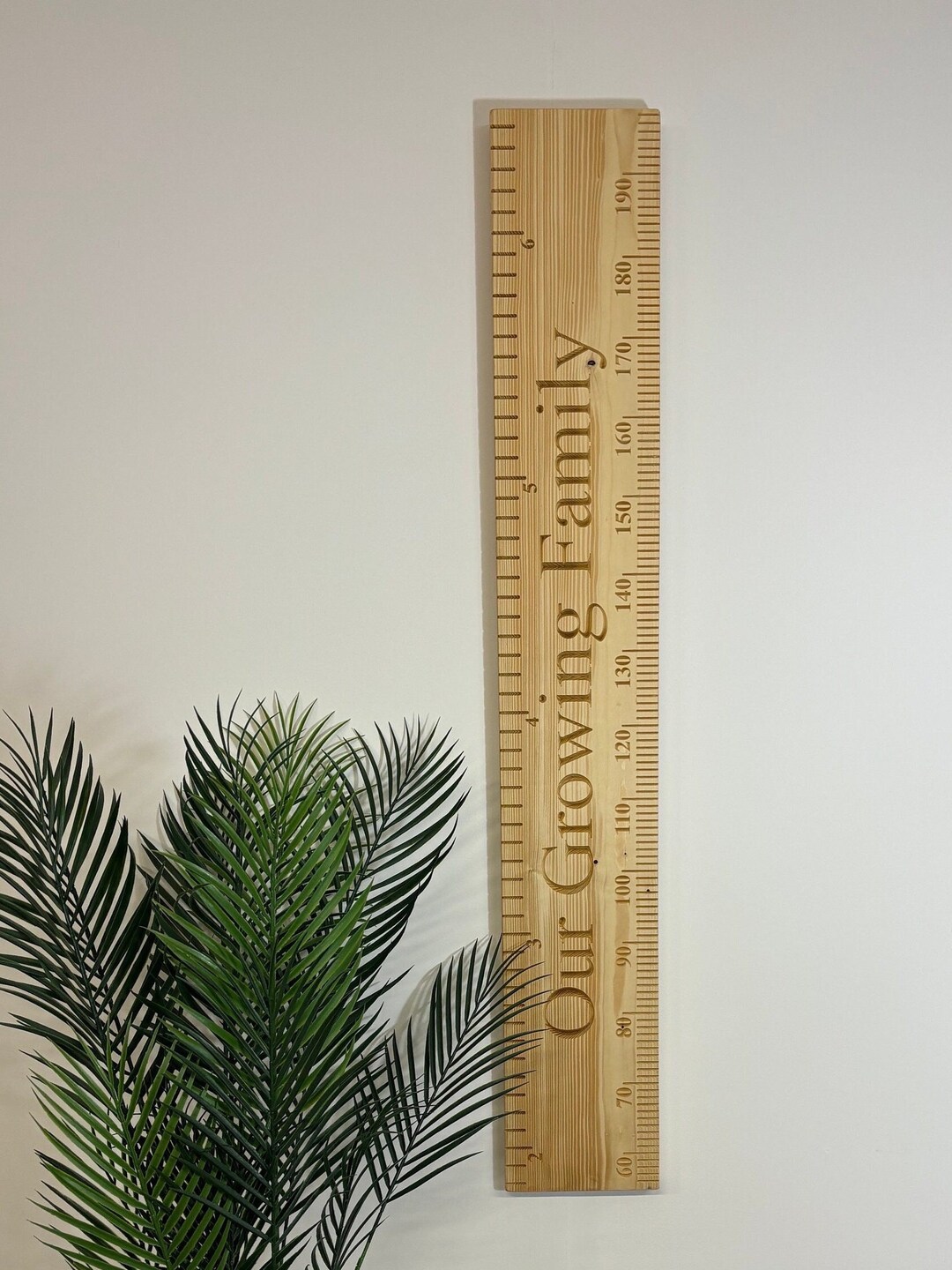 Personalised Wooden Height Chart Ruler: Family Growth Tracker - Etsy UK