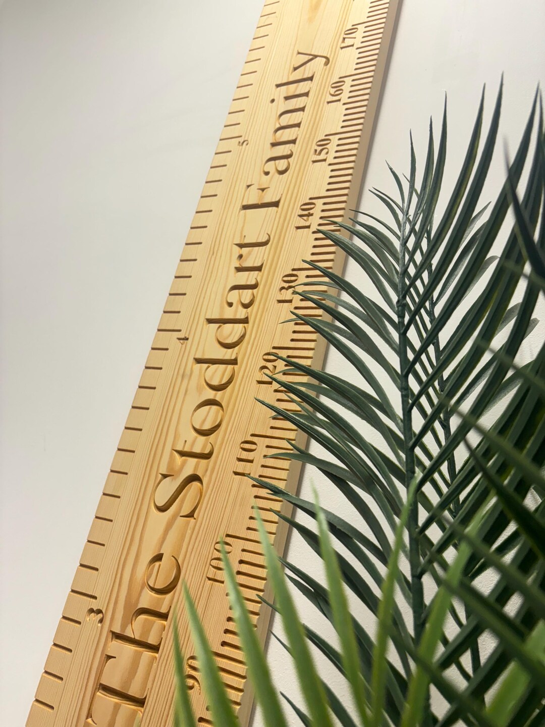 Personalised Wooden Height Chart Ruler, Wooden Height Chart, Children's ...