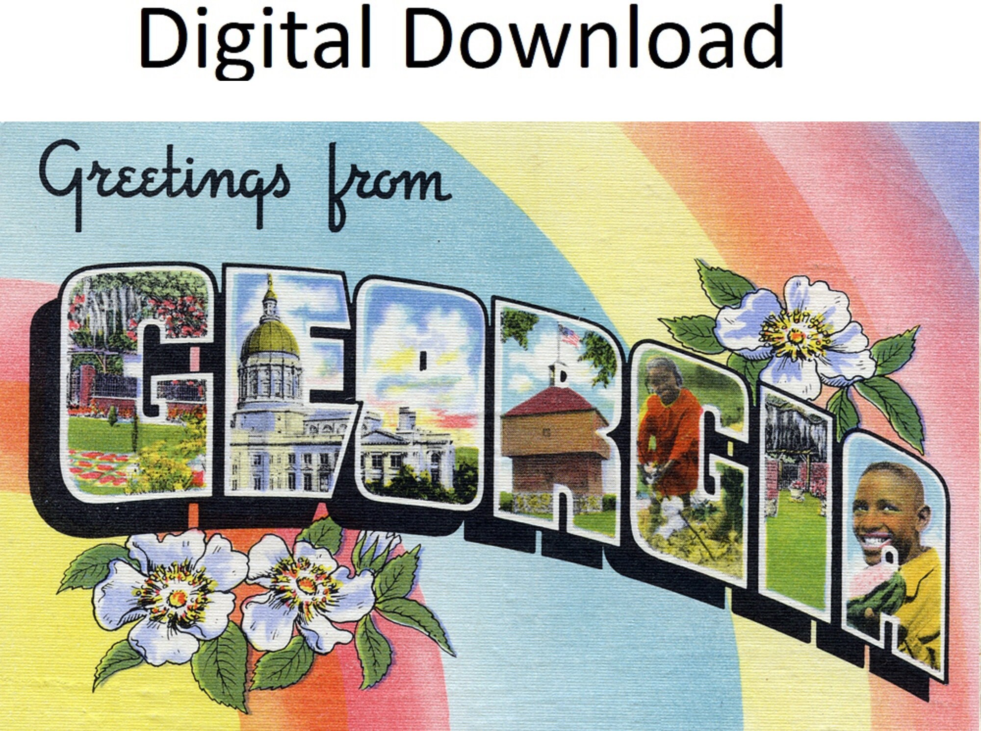 Vintage Georgia Postcards GA, Atlanta Majestic Hotel Vintage