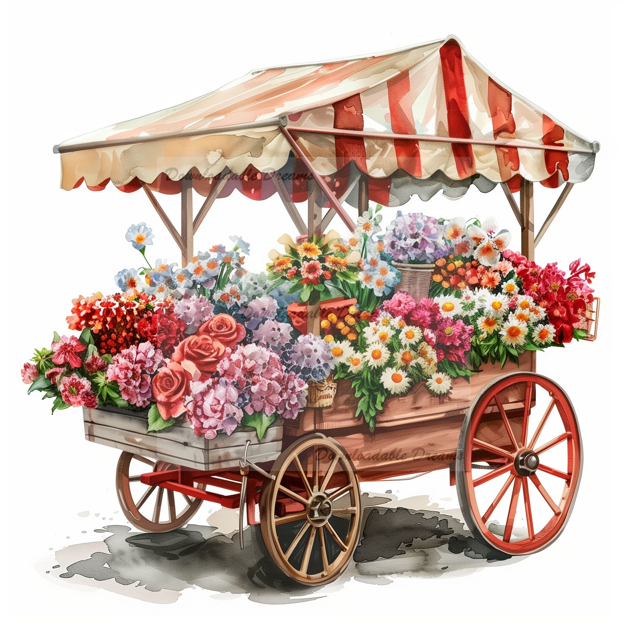 16 Farmer's Market Stands Clipart Bundle High Quality Digital JPG Image ...