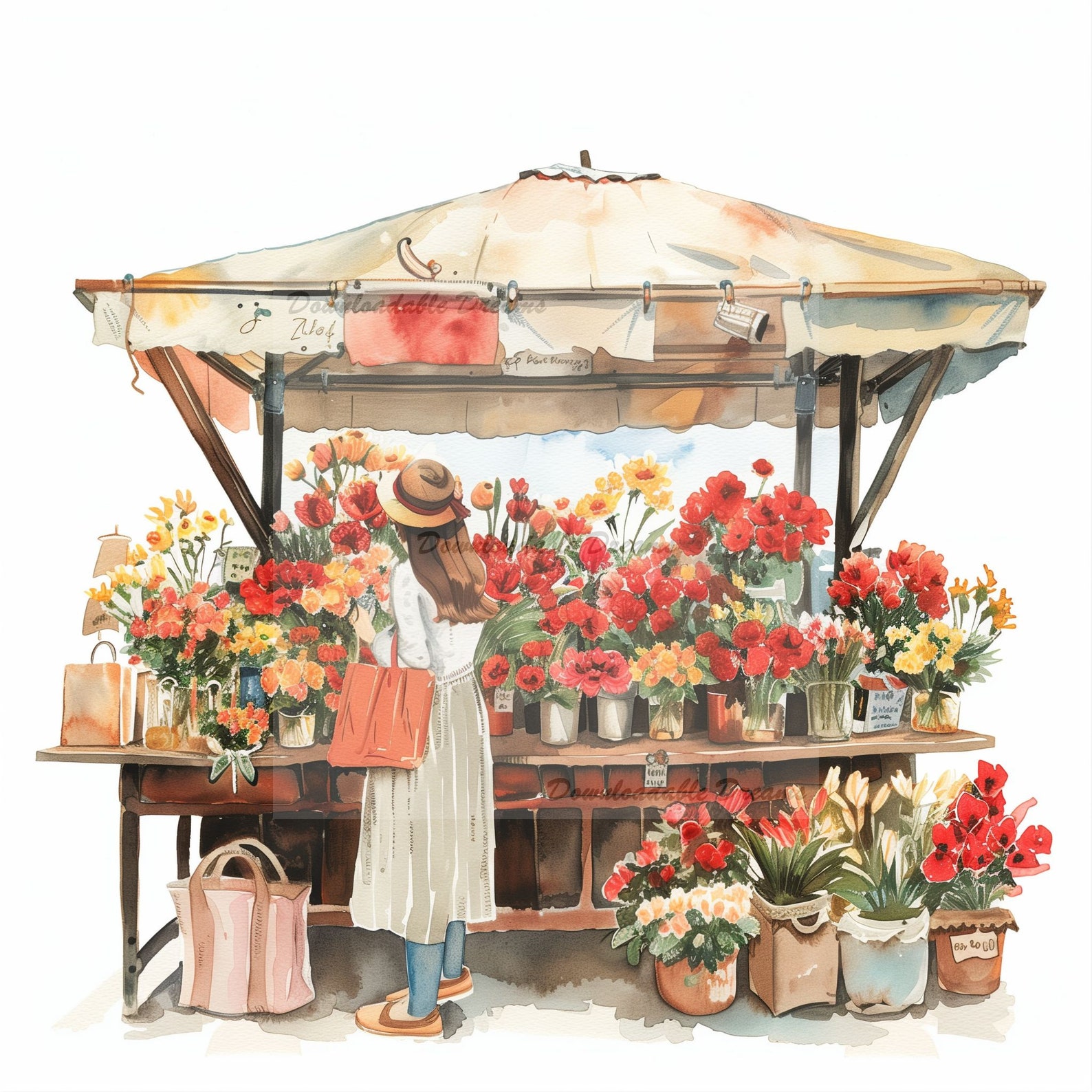 Watercolor Farmer's Market Clipart Bundle (digital Download) - Etsy