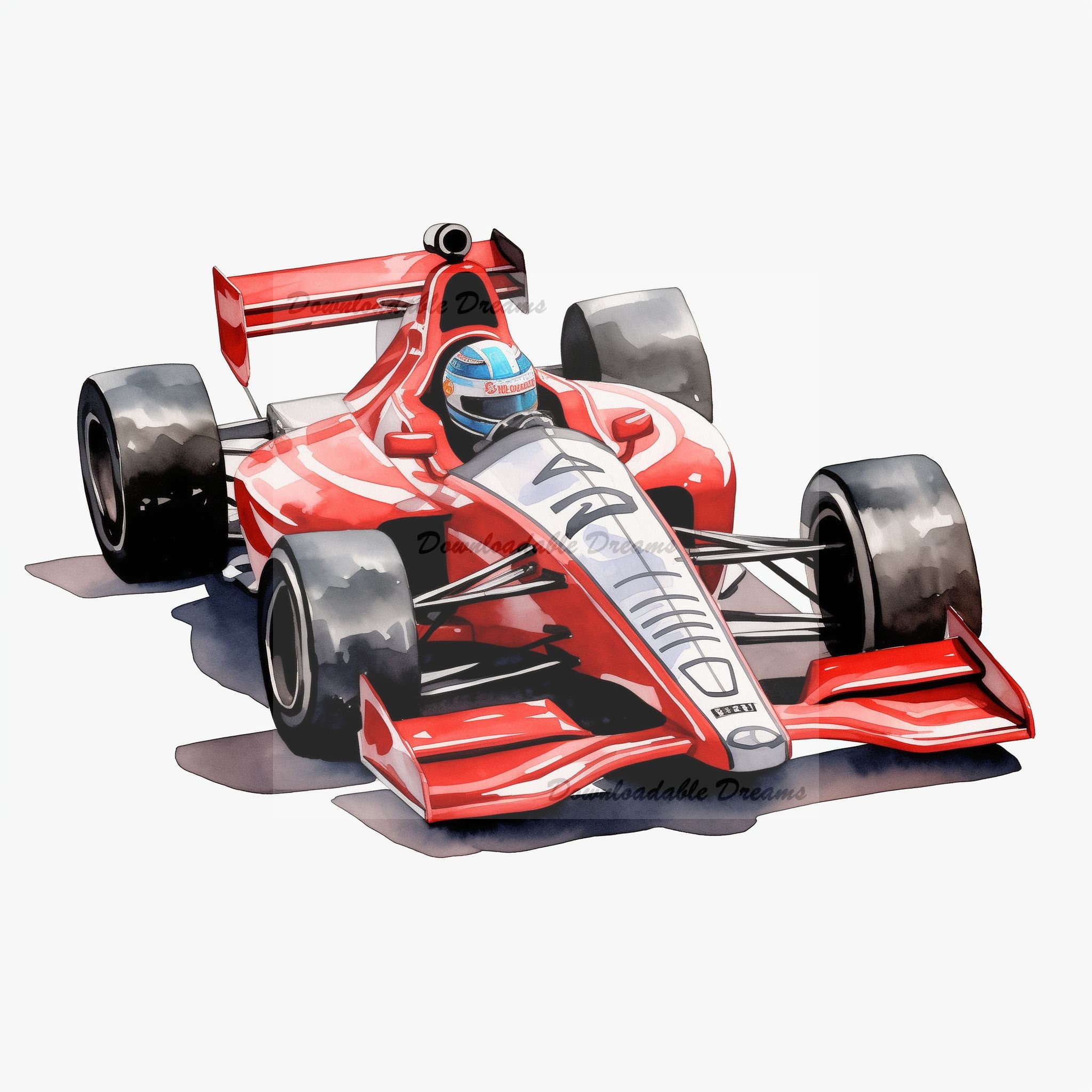 Watercolor Indy 500 Race Cars Clipart Bundle (digital Download) - Etsy