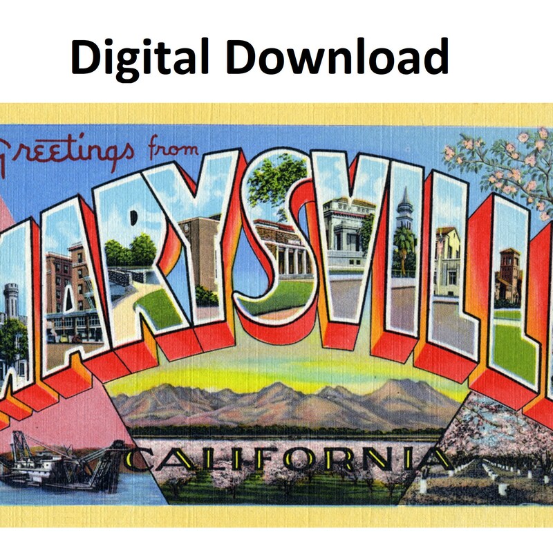 Big Letter Postcards - Etsy