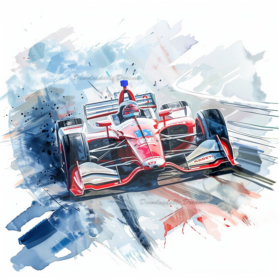 20 Indianapolis 500 Watercolor Clipart Bundle Scrapbooking Kit ...