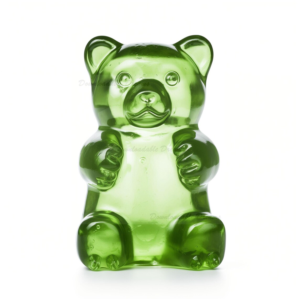 Watercolor Gummy Bears Clipart Bundle: Realistic Candy Designs (digital ...