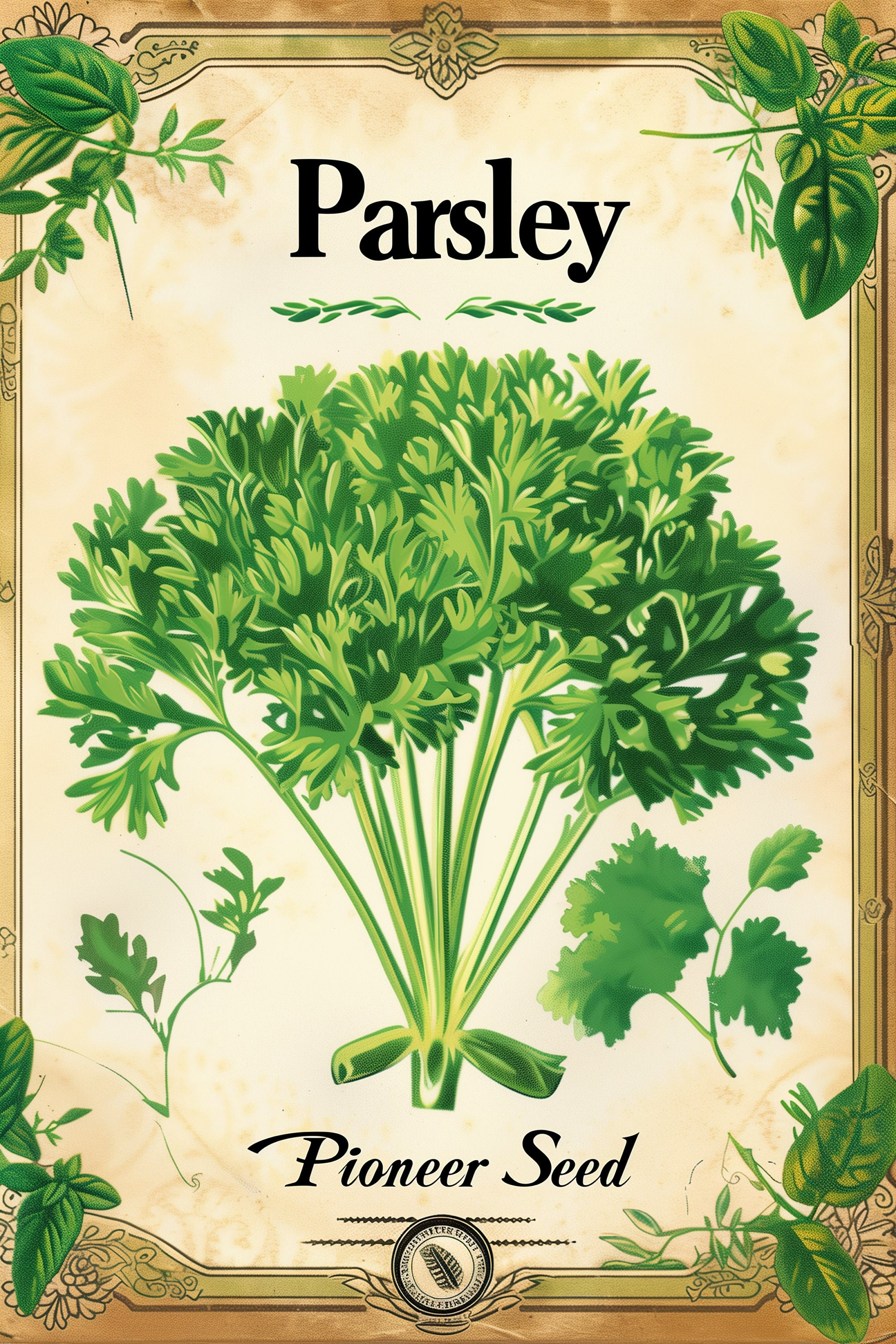 Vintage Herb Seed Packet Clipart: Botanical PNG Bundle (18 Images) - Etsy