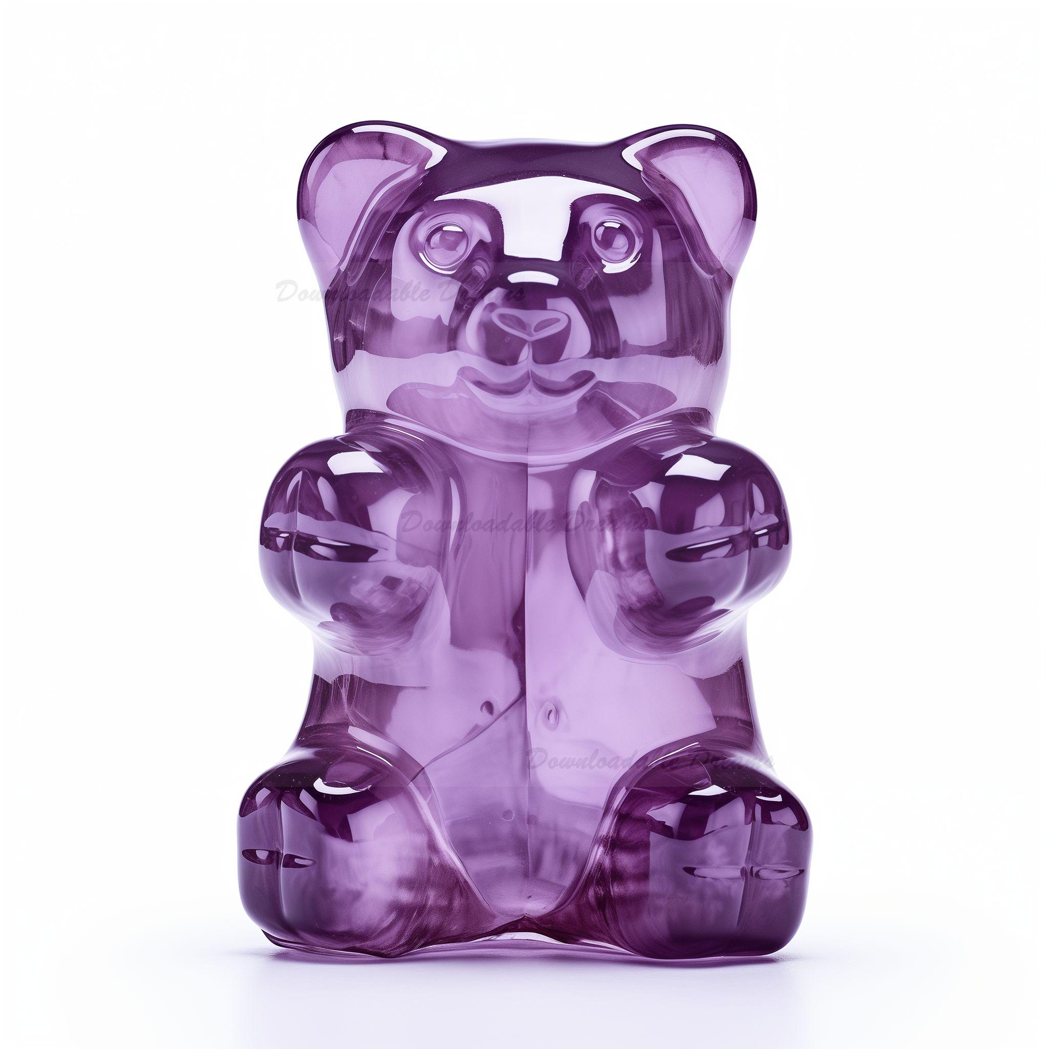 Watercolor Gummy Bears Clipart Bundle: Realistic Candy Designs (digital ...