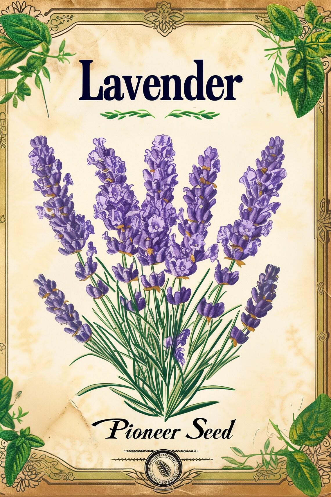 18 Vintage Herb Seed Packets PNG Clipart Bundle Scrapbooking Kit ...
