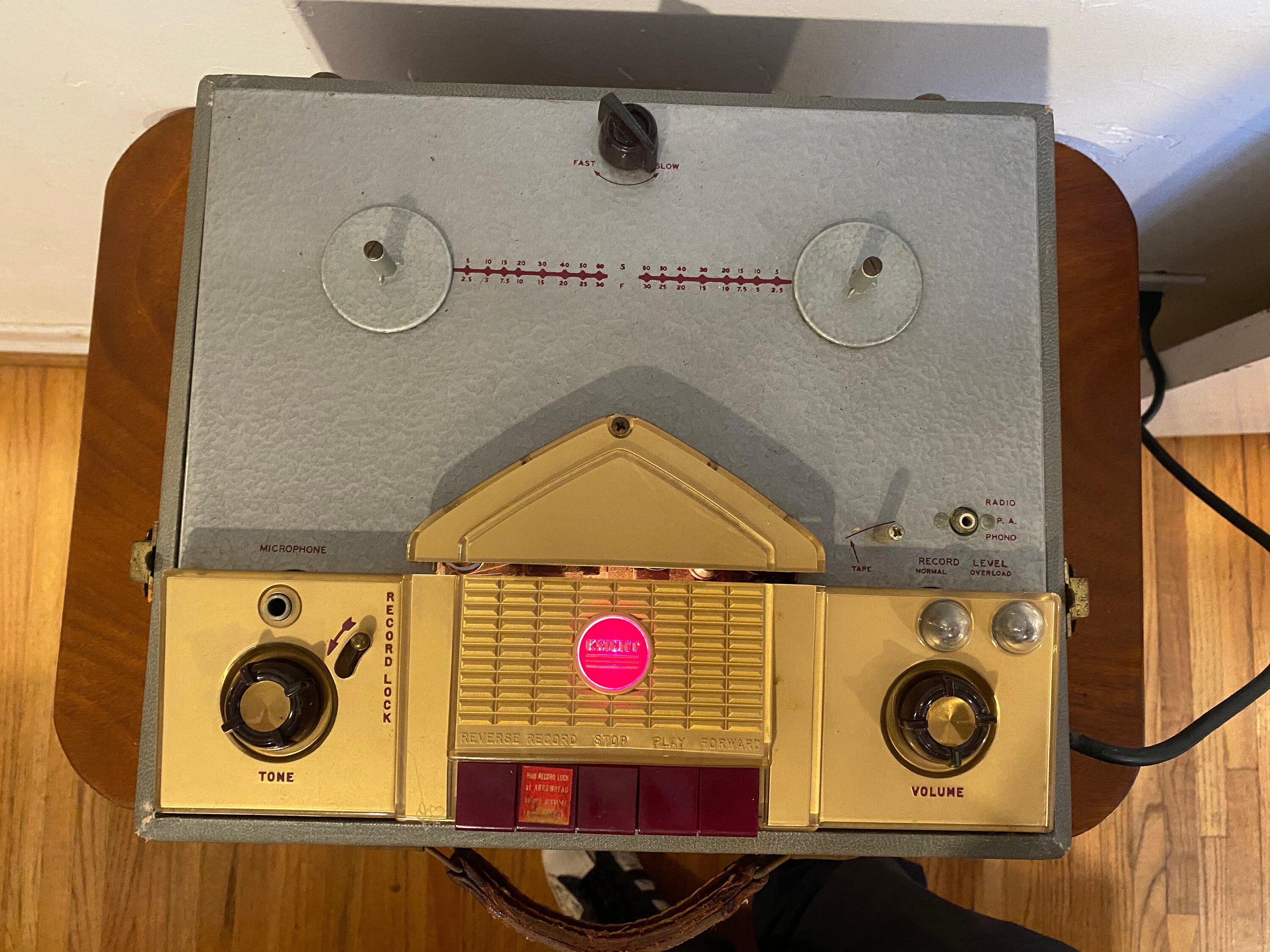 Vintage 1950s Knight 96RX635 Reel to Reel Tape Recorder Tested ...