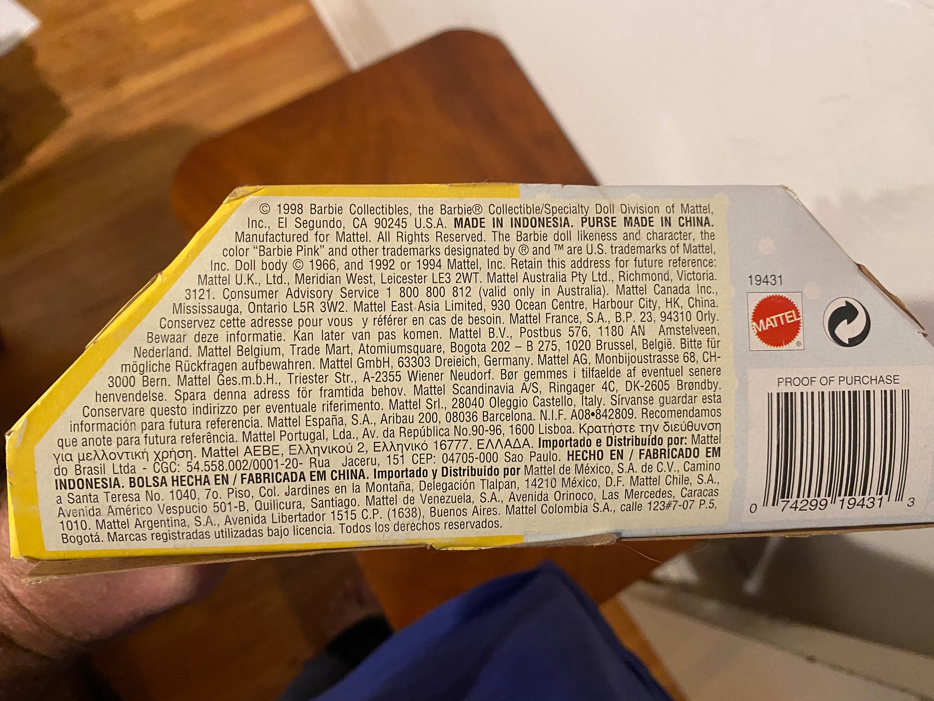 Vintage Brand New 1999 Summer in Rome Barbie Doll City Seasons #19431 ...