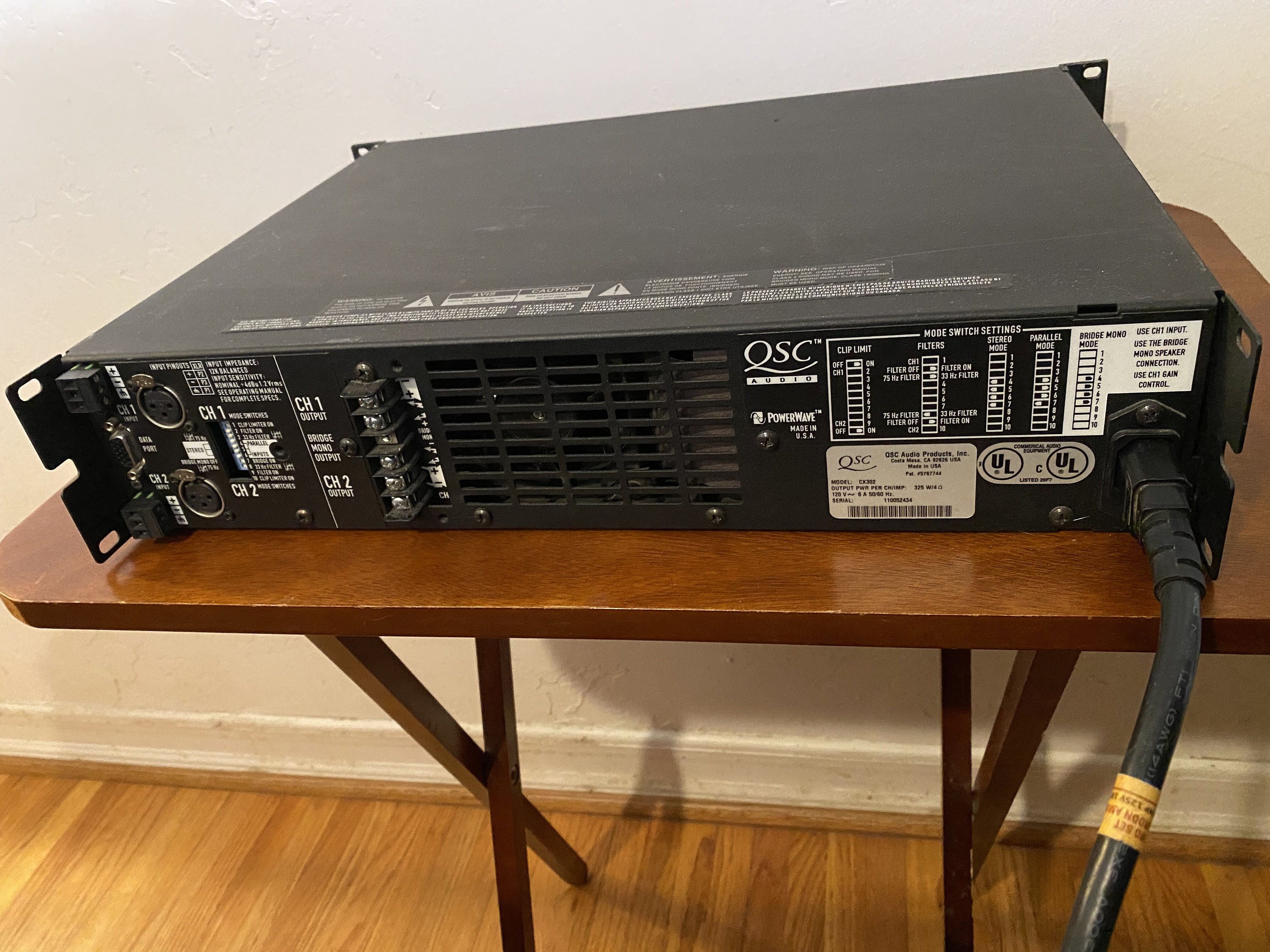 QSC CX302 Power Amplifier Tested and Working - Etsy