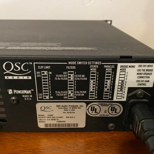 QSC CX302 Power Amplifier Tested and Working! - Etsy