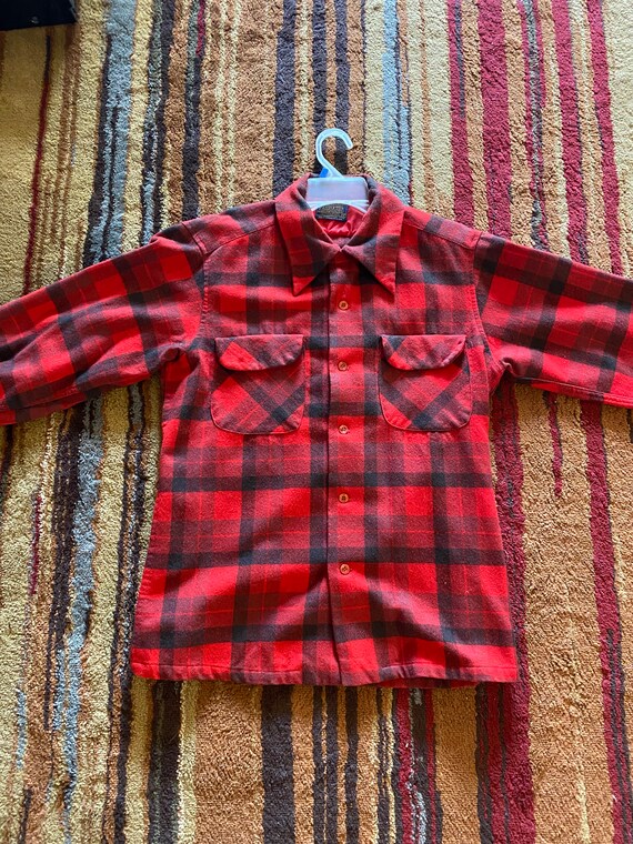 Pendleton Checker Plaid Red Gem