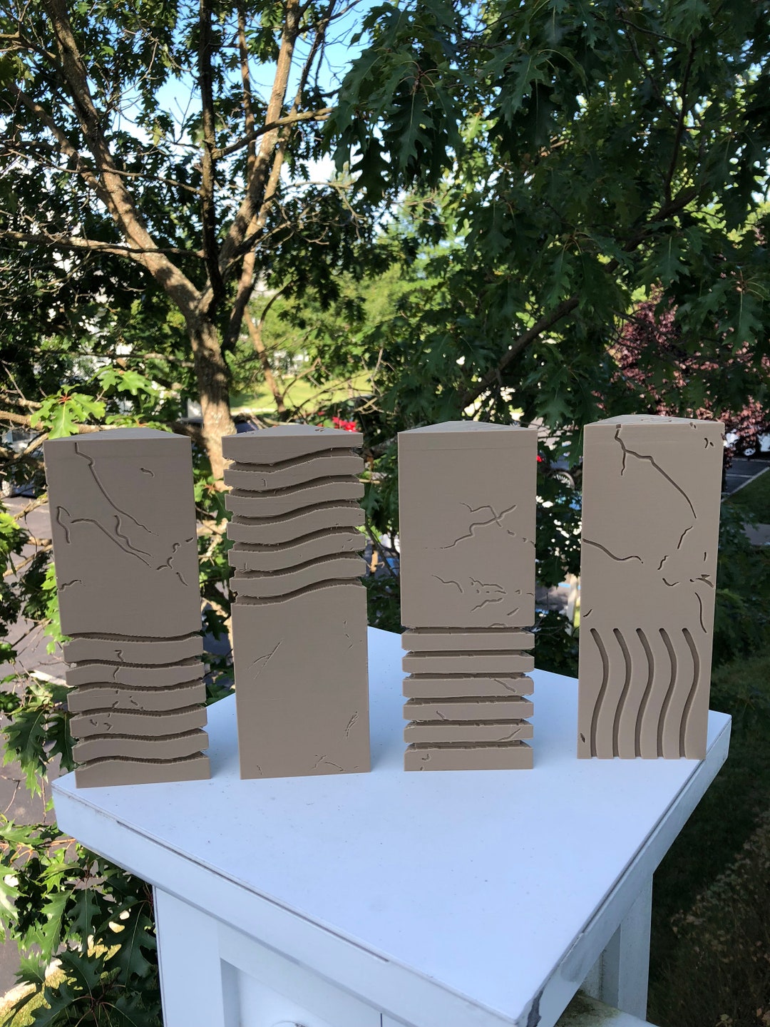 Full-size the Fifth Element PLA Elemental Stones (water, Wind, Fire ...