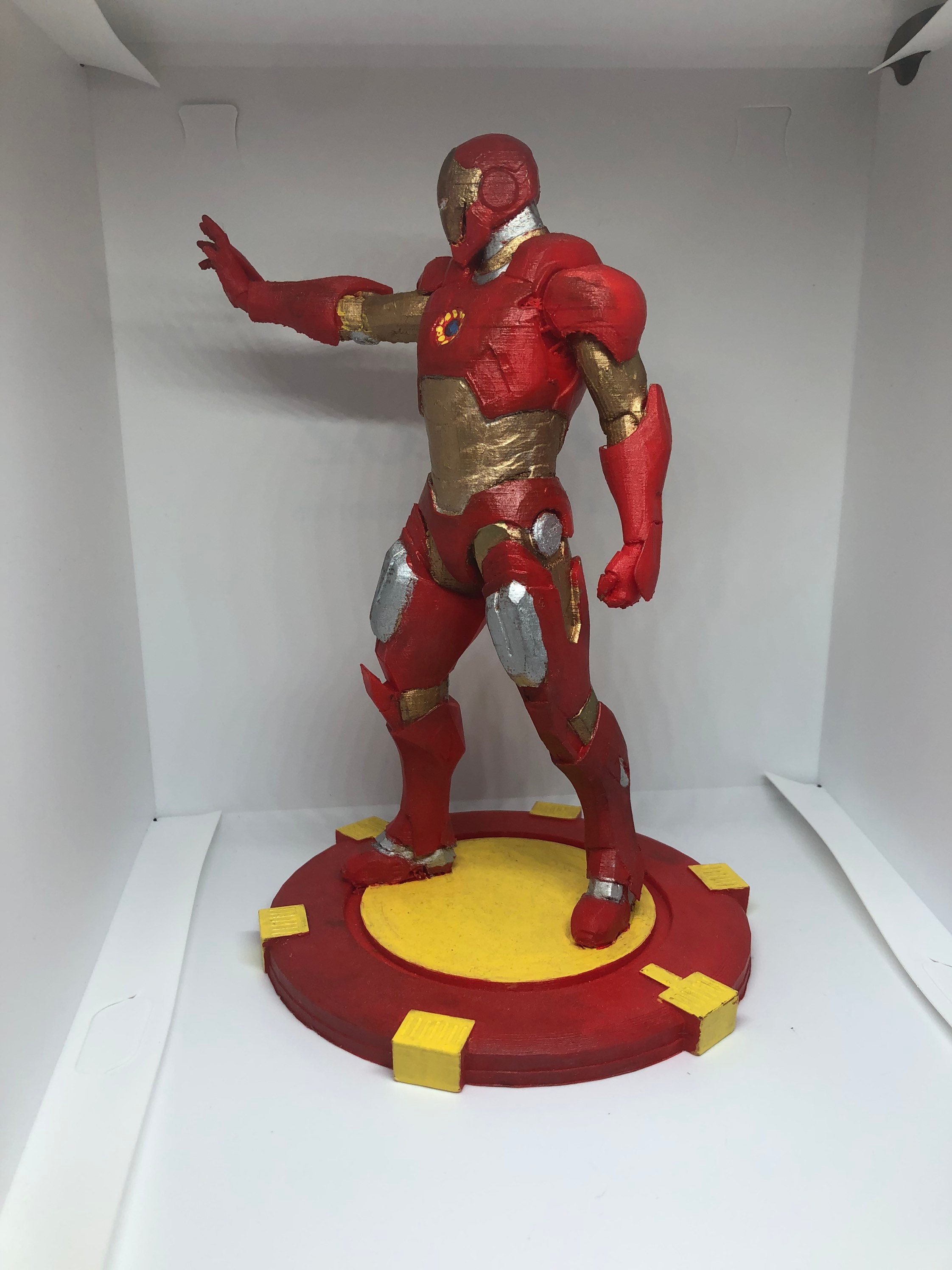 Iron Man Inspired Painted Statue PLA - Etsy