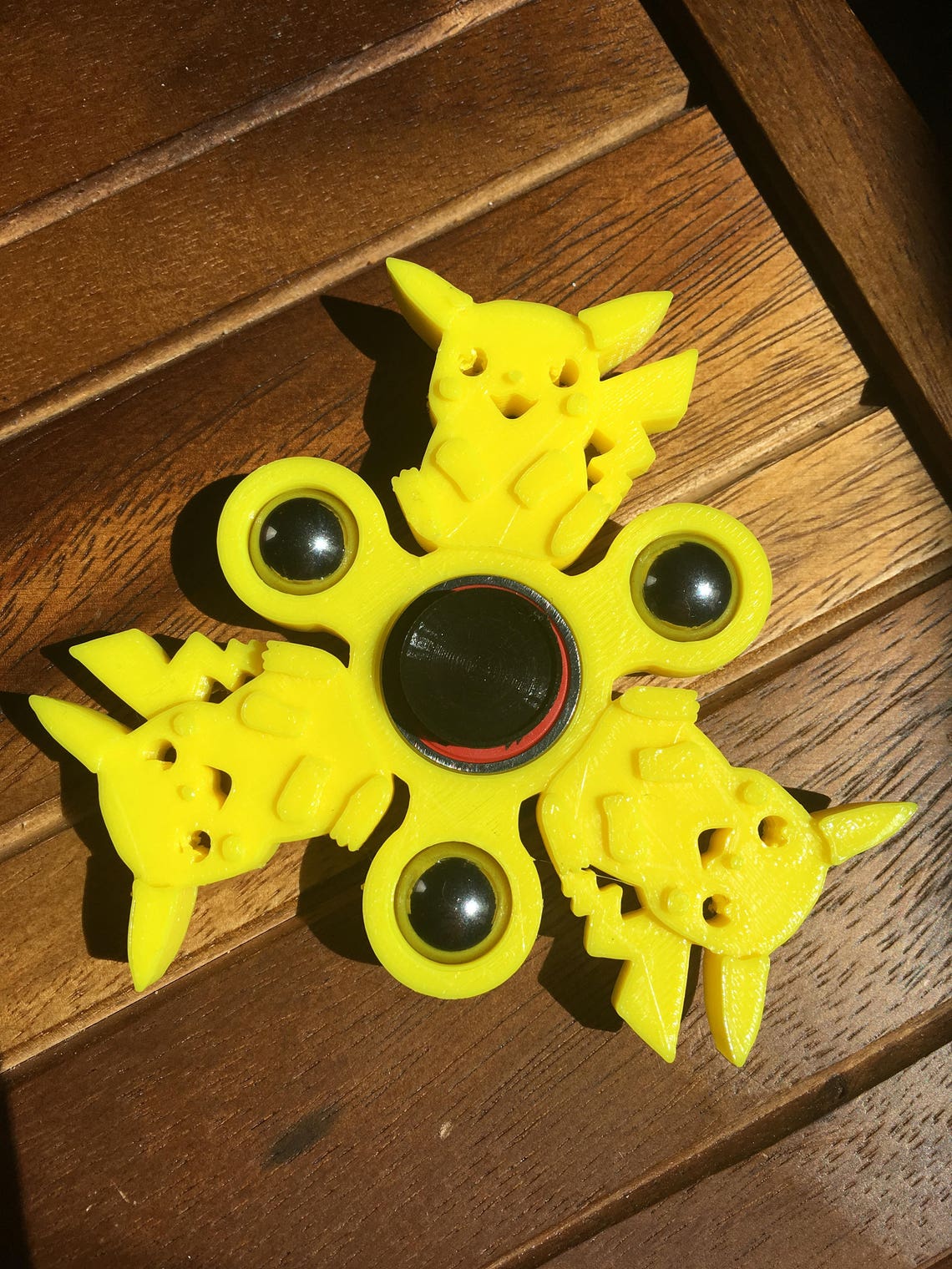 Custom Pikachu Inspired Hand Ball Spinner Fidget Toy Pokemon W/ ABEC 9 ...
