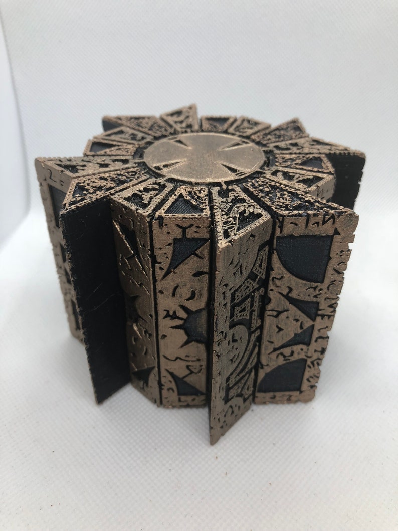 Painted Hellraiser Inspired Functional Puzzle Box Lament - Etsy