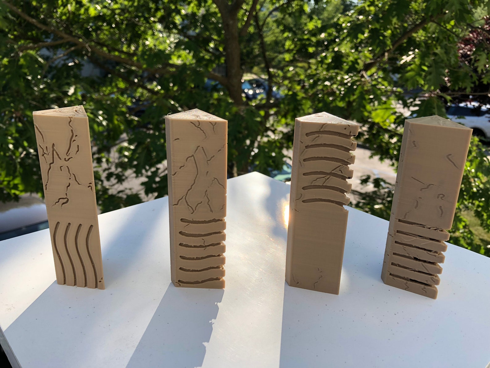 Half-size the Fifth Element Inspired PLA Elemental Stones (water, Wind ...