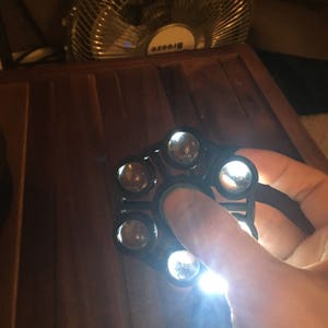 Custom Glass Fidget Spinner Toy EDC W/ ABEC-9 Bearing, 6 100% Glass ...