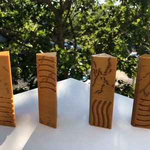 Half-size the Fifth Element Inspired PLA Elemental Stones (water, Wind ...