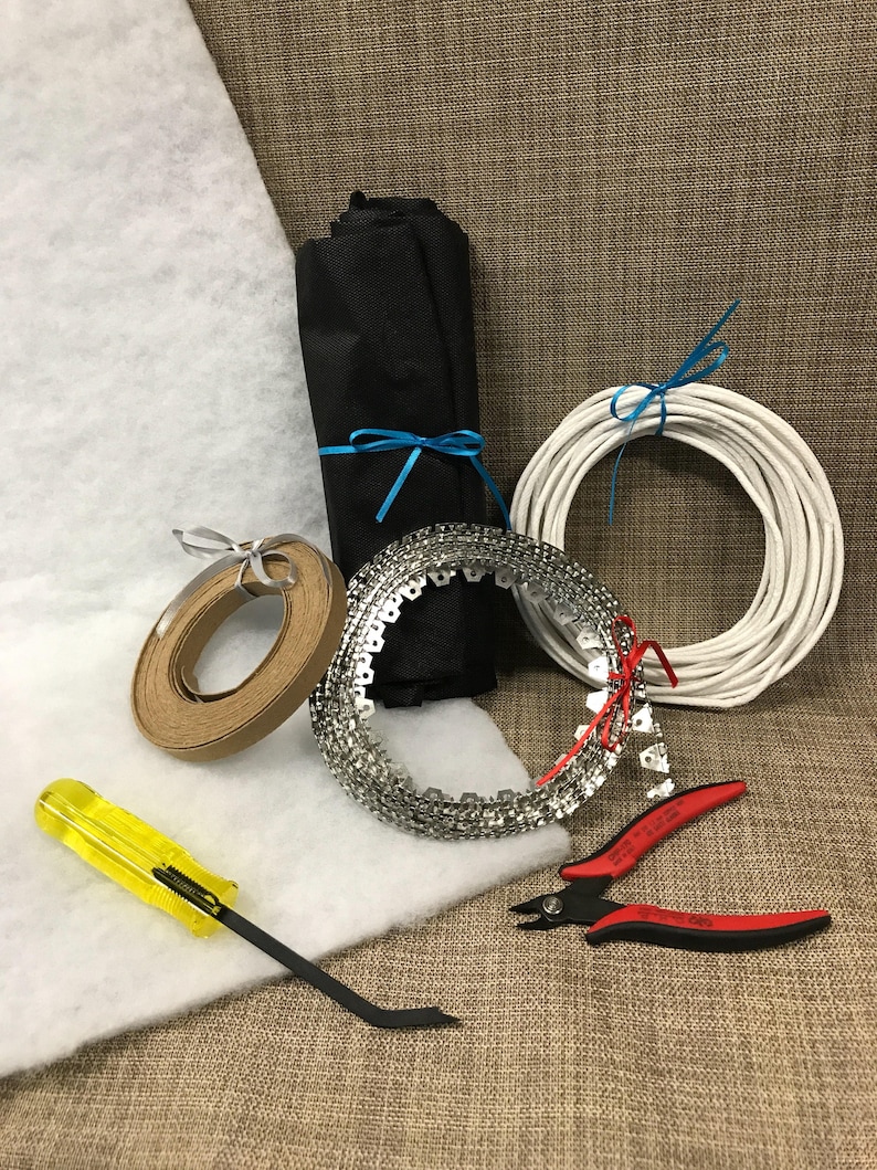 7 Piece Upholstery Supply Kit With Tools Professional Grade | Etsy