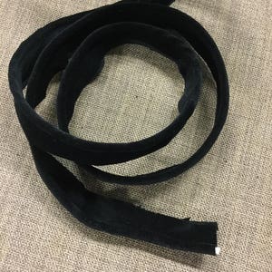 Black Velvet Piping by the Yard 100% Cotton Velvet - Etsy
