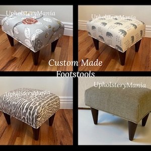 Footstool Custom Made in Your Fabric - Etsy