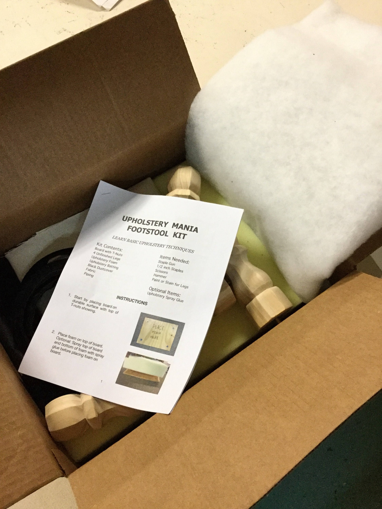 DIY Footstool Kit - Etsy