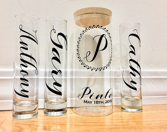 Unity Sand Ceremony Set, Unity Wedding Kit, Personalized Unity Ceremony ...