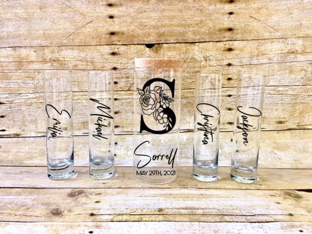 Floral Unity Sand Ceremony Set, Unity Wedding Kit, Personalized Unity ...