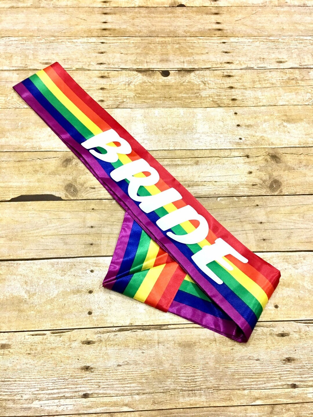 Rainbow Sash for Party LGBT Sash for Bachelorette Gay Pride - Etsy