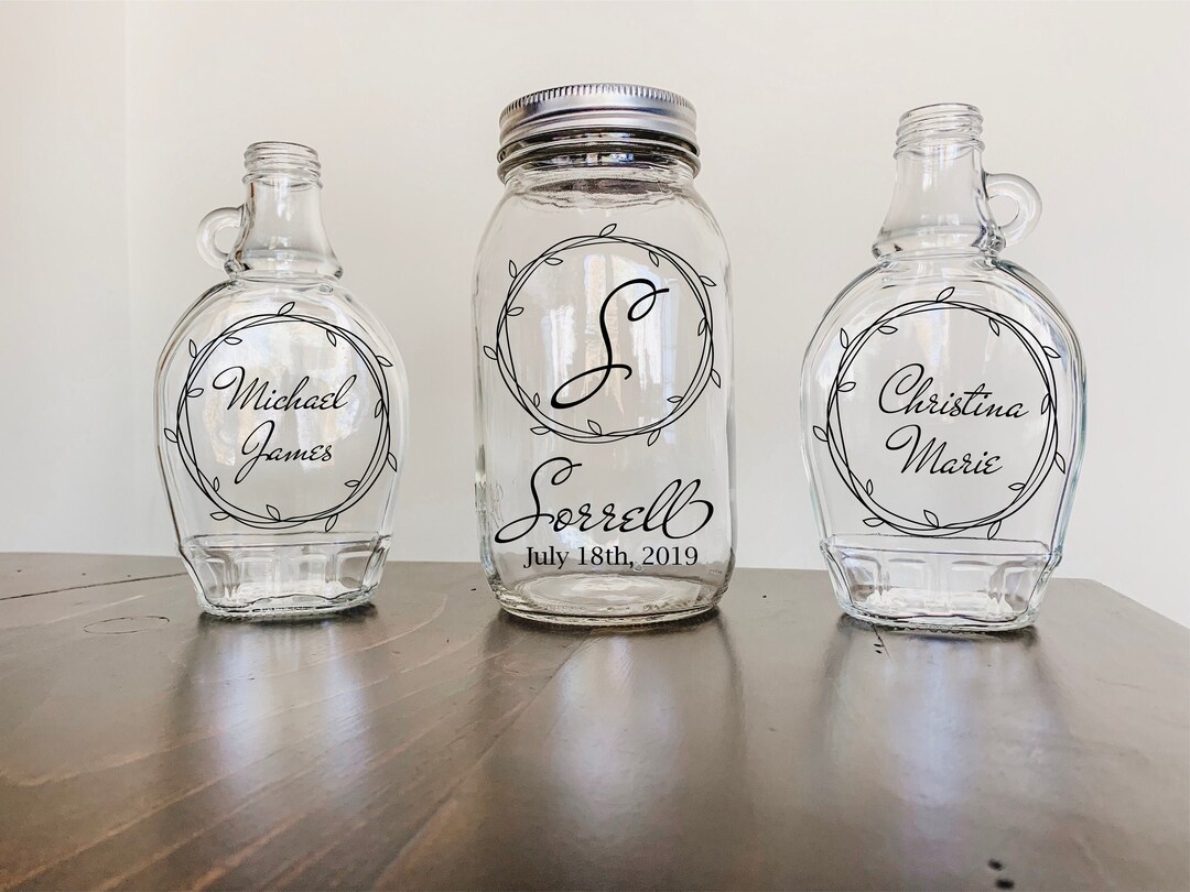 Unity Sand Ceremony Set, Unity Wedding Kit, Rustic Unity Set, Mason Jar ...