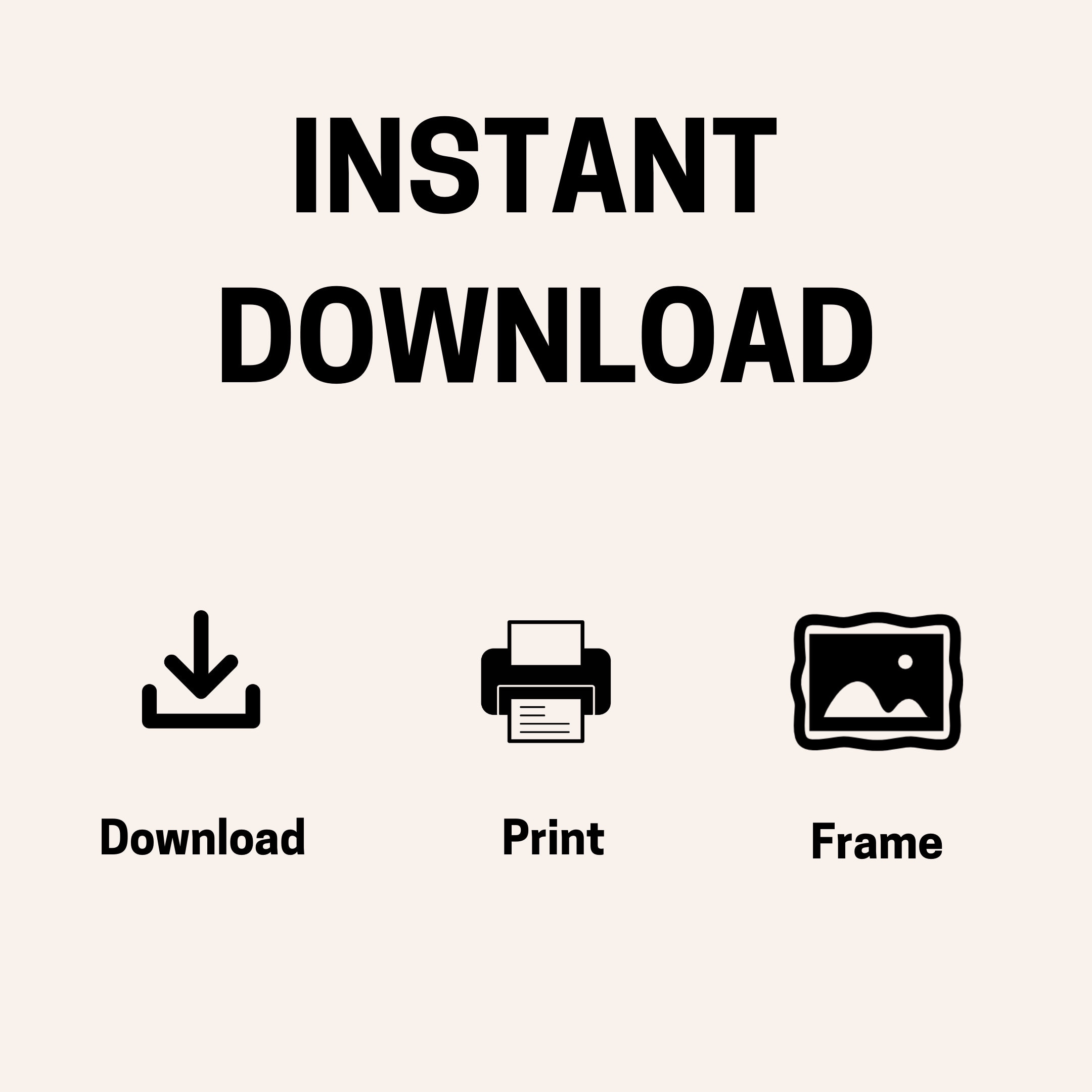 Instant Digital Download | Printable Wall Art | Large Wall Art | Art ...