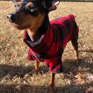 Lumberjack - Small Breed Dog Coat - Poncho - Etsy