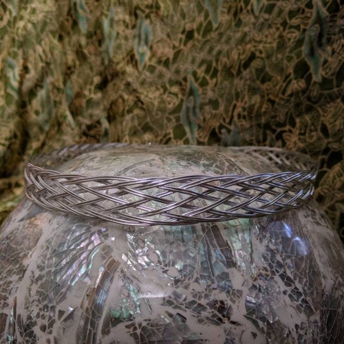 Braided Circlet Celtic Weave Crown Braided Crown Silver - Etsy