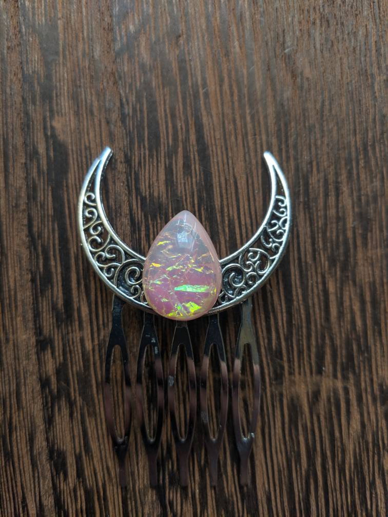 Moon Hair Comb Handfasting Hair Comb Wedding Hair Comb | Etsy