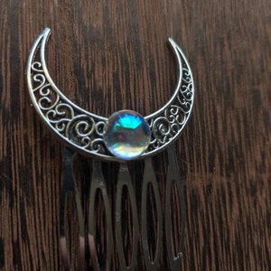 Moon Hair Comb Handfasting Hair Comb Wedding Hair Comb Goddess Hair ...