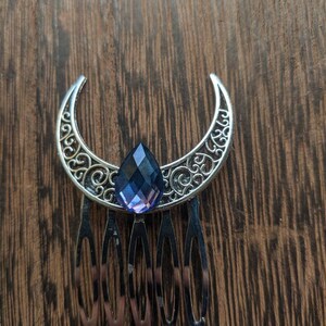 Moon Hair Comb Handfasting Hair Comb Wedding Hair Comb Goddess Hair ...