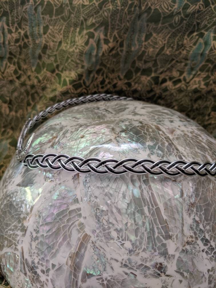 Braided Moon Crown Braided Goddess Crown Moon Crown Moon - Etsy