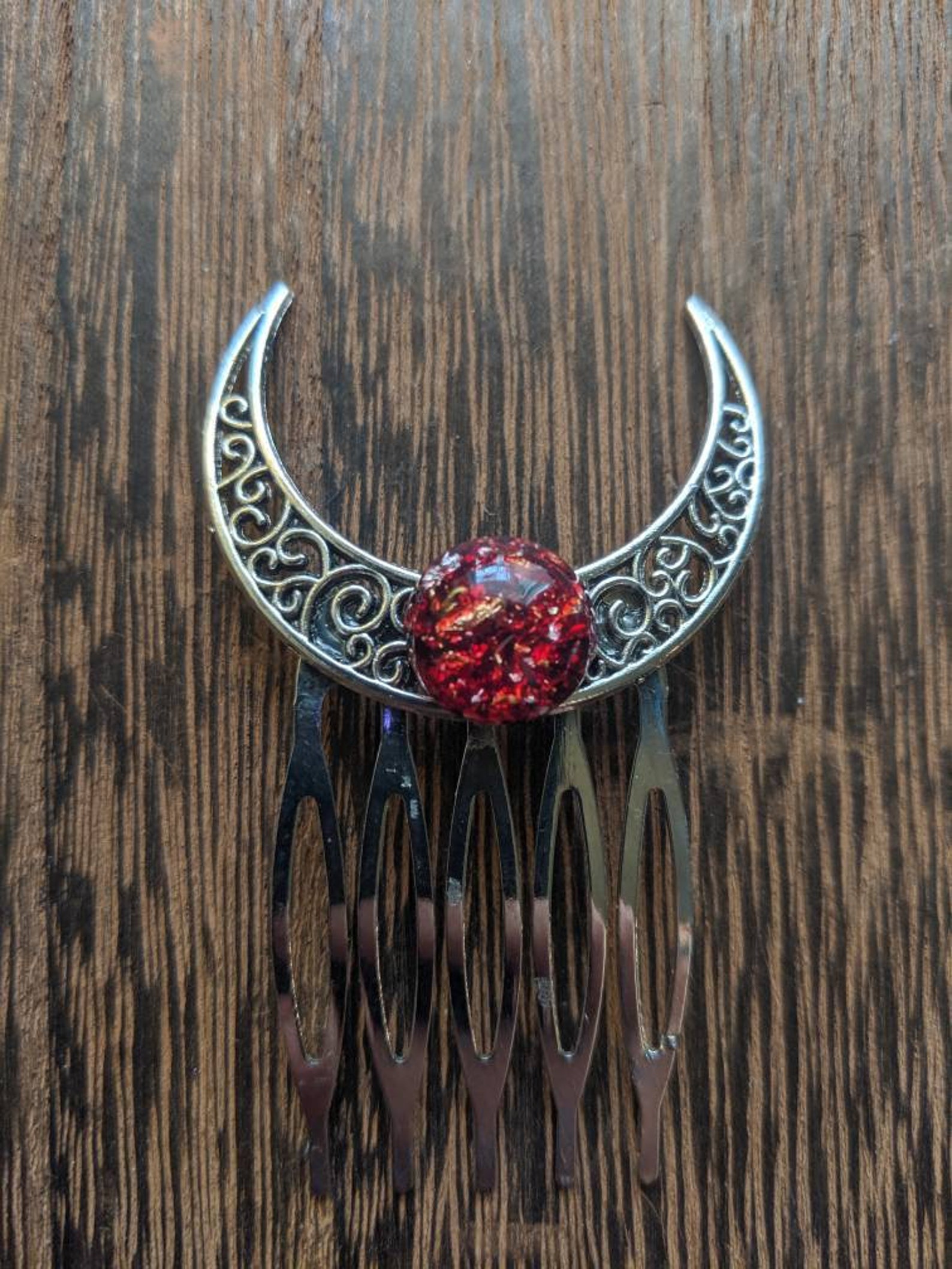 Moon Hair Comb Handfasting Hair Comb Wedding Hair Comb | Etsy