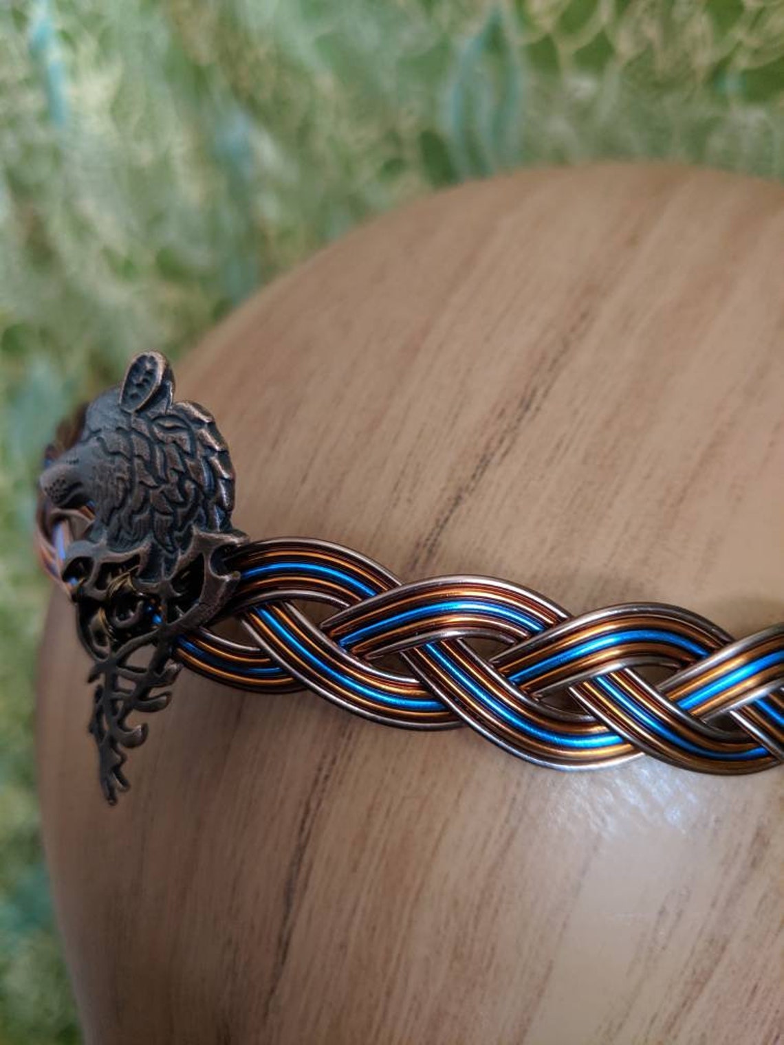 Celtic Braid Wolf Circlet Woven Circlet Man's - Etsy