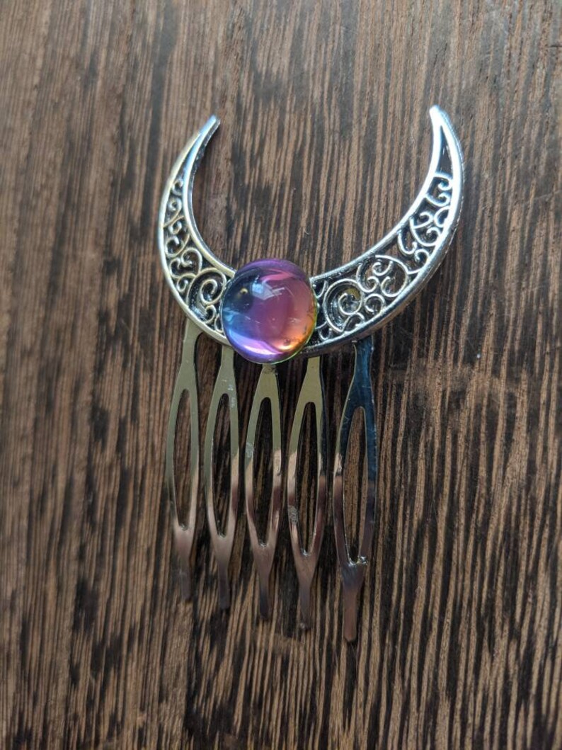 Moon Hair Comb Handfasting Hair Comb Wedding Hair Comb - Etsy