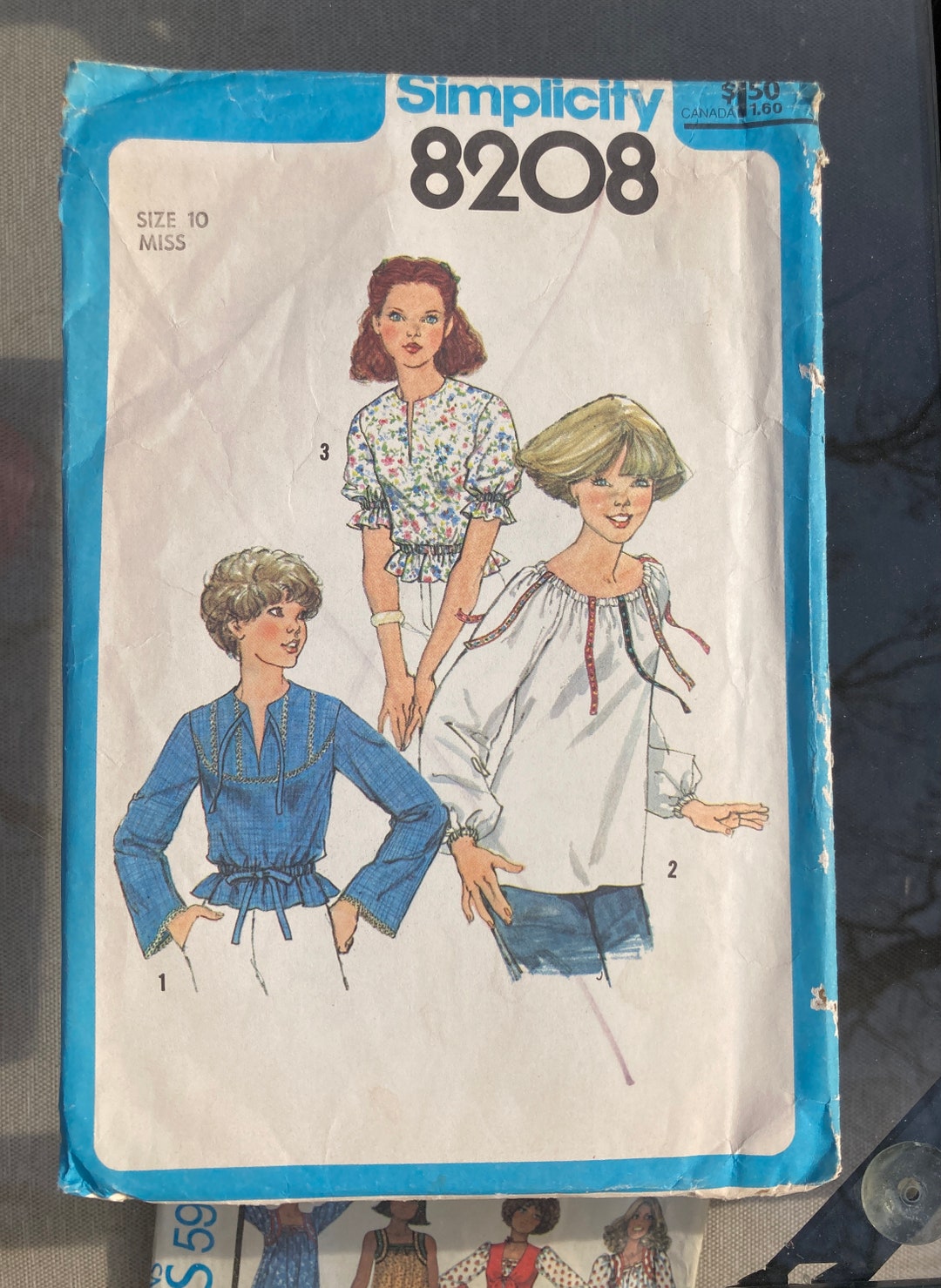 Vintage 1977 Simplicity Pattern 8028 Misses Boho Summer Tops Vest Size ...