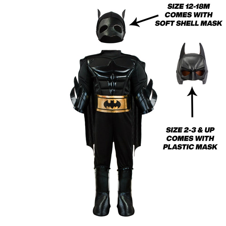 Batman Dark Knight Boy's Costume for Kids | Etsy