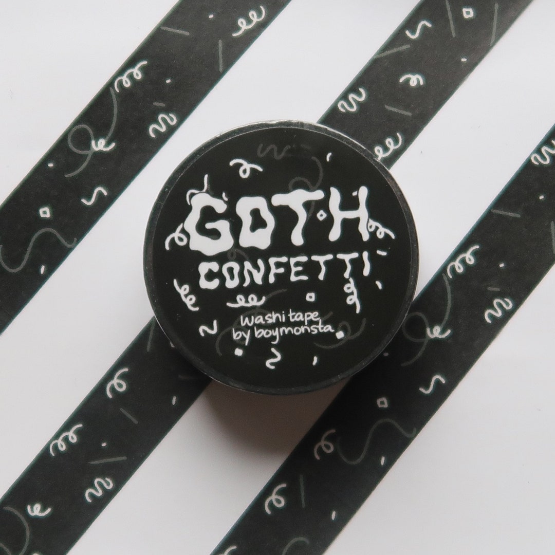 GOTH CONFETTI Original Washitape - Etsy