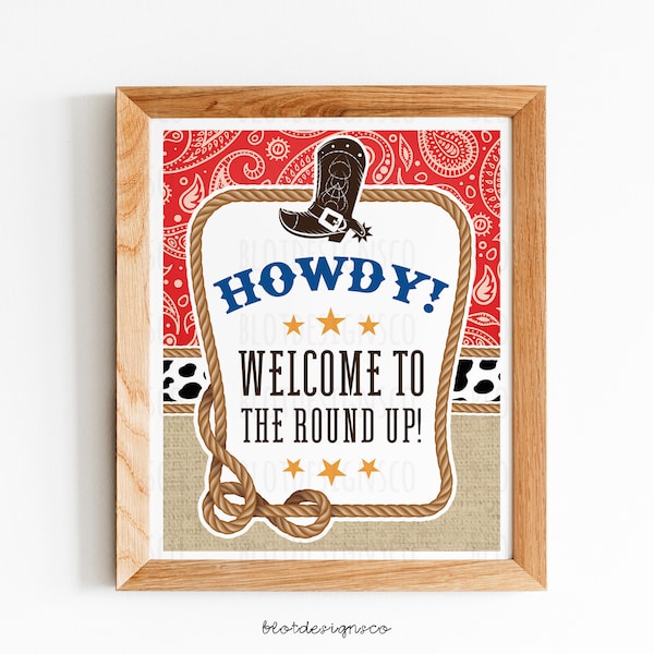 Cowboy Food Signs - Etsy